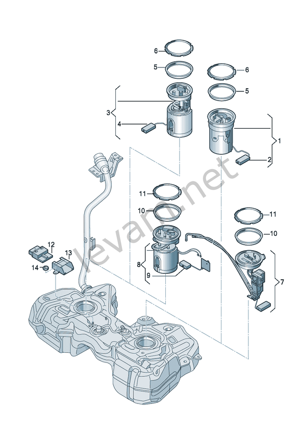 Original catalogs of auto parts.