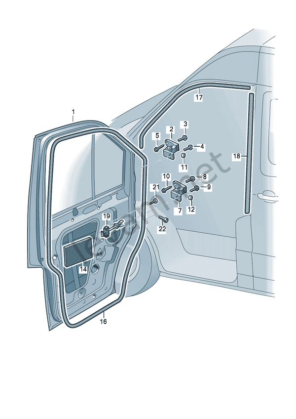 doors zum Volkswagen Crafter Crafter (2017 - 2021)