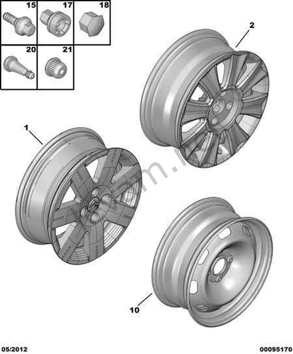 Wheels for Citroen C2 C2