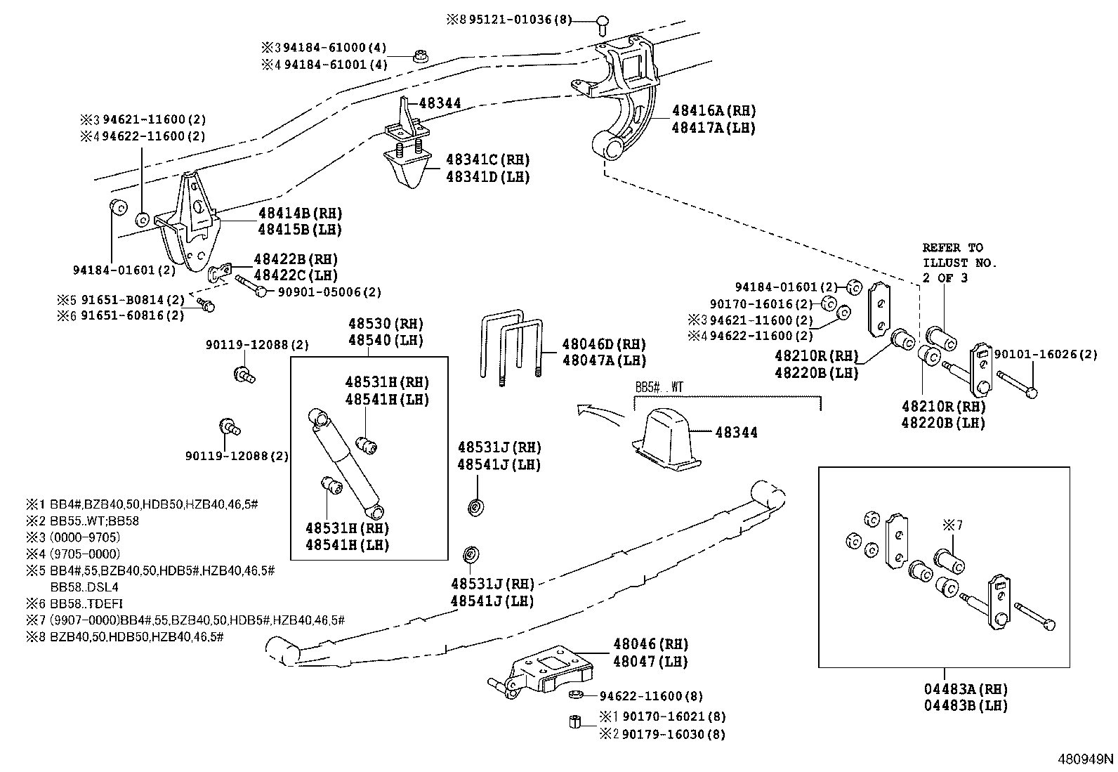 toyota 9512101036 for TOYOTA COASTER COASTER Applicability