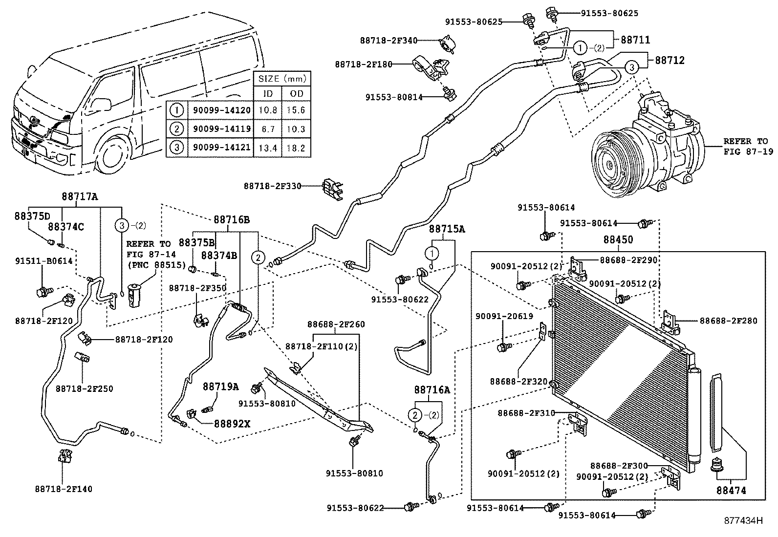 Toyota 9009914121 Seal Ring Kit for TOYOTA HIACE HIACE Applicability